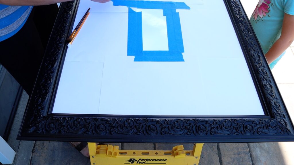 How To DIY Antique Mirror Frame With Gilding Wax - Open Doors Open Hearts