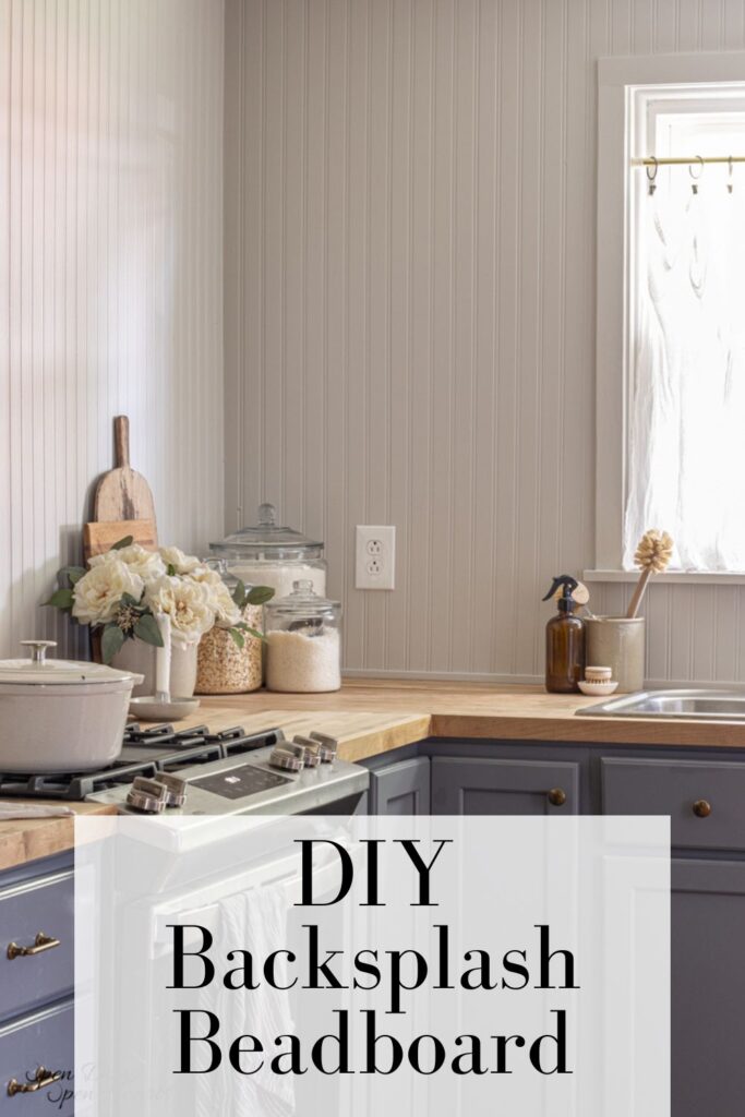 How to Install Beadboard Backsplash in the Kitchen | Cottage Charm ...
